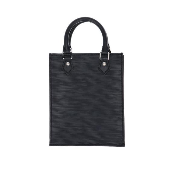 Louis Vuitton | Bags | Louis Vuitton Plat Bag Tote Black Epi Petite Sac ...